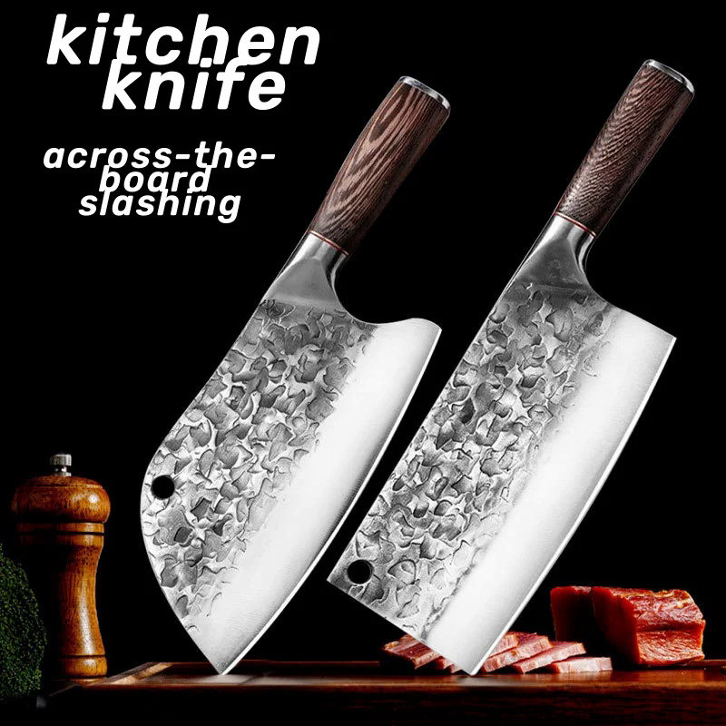 Forged Kitchen Knives Chopper Set FullTang Hand Made Chef Knife ...