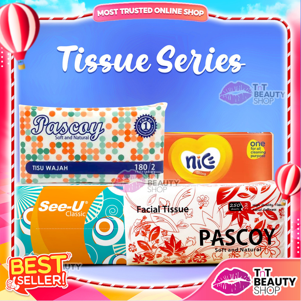กระดาษเช็ดหน้า Series - PASCOY - SEE-U - NICE - Soft Natural Facial ...