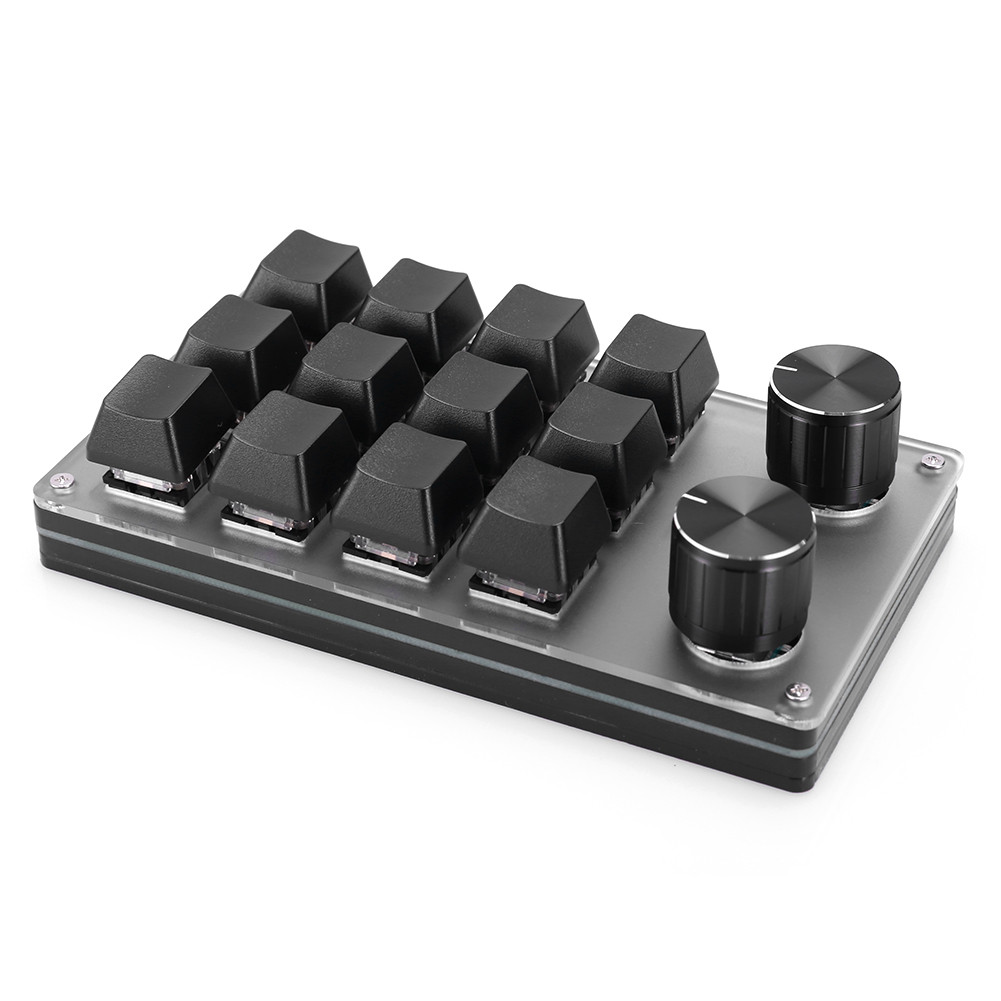 [colog.th] 12 Key 2 Knob Programming Macro Custom Knob Keyboard Mechanical Hotswap Macropad ...