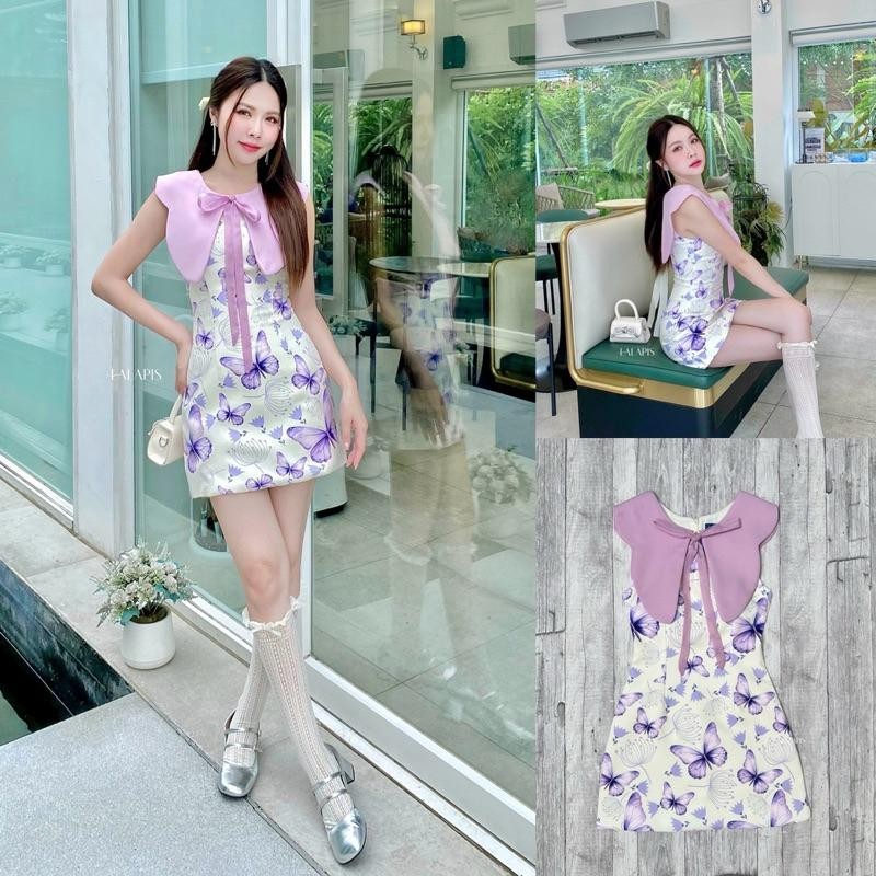 (พร้อมส่ง) lalapis36 ชุดเดรสน่ารัก ชุดเดรสคุณหนู งานป้าย Lalapis ...