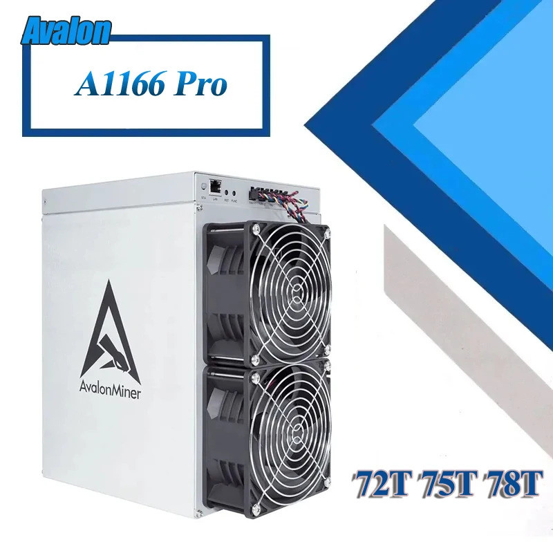 Btc Miner Avalon 1166Pro 1346 75t 78t 1246 90t 93t 1346 104t 107t 110t Miner พร้อม Power Asic ...