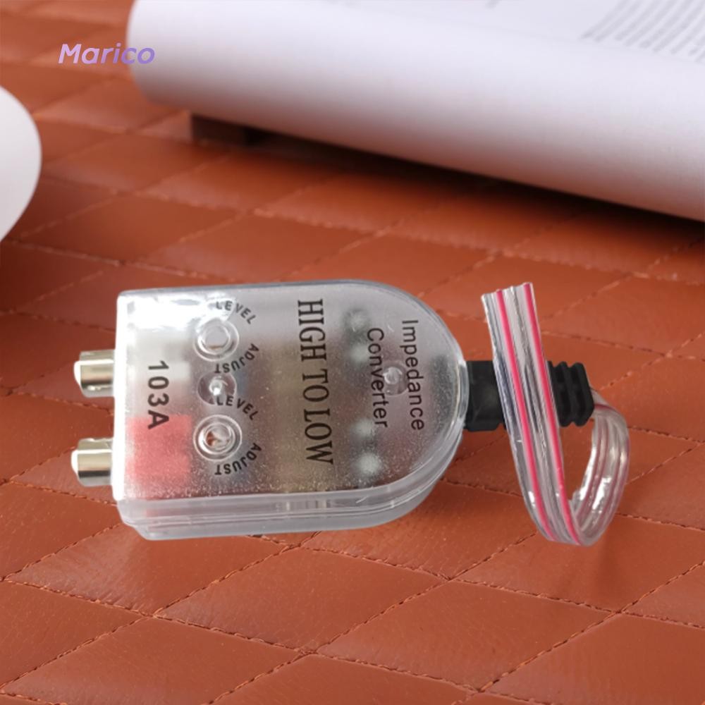 ลําโพงวิทยุสเตอริโอรถยนต์ High To Low RCA Line Audio Impedance ...