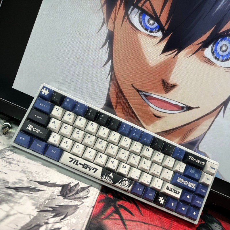 Isagi Yoichi Keycap Cherry Profile PBT ห้าด้าน Dye Sublimation Mad 68 ...