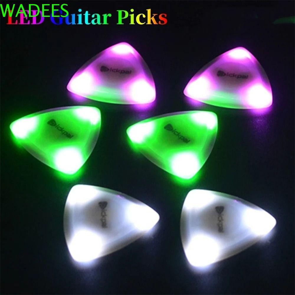Wadees กีตาร์ LED Pick, ไฟอัตโนมัติสี Luminous Pick, อุปกรณ์เสริม ...