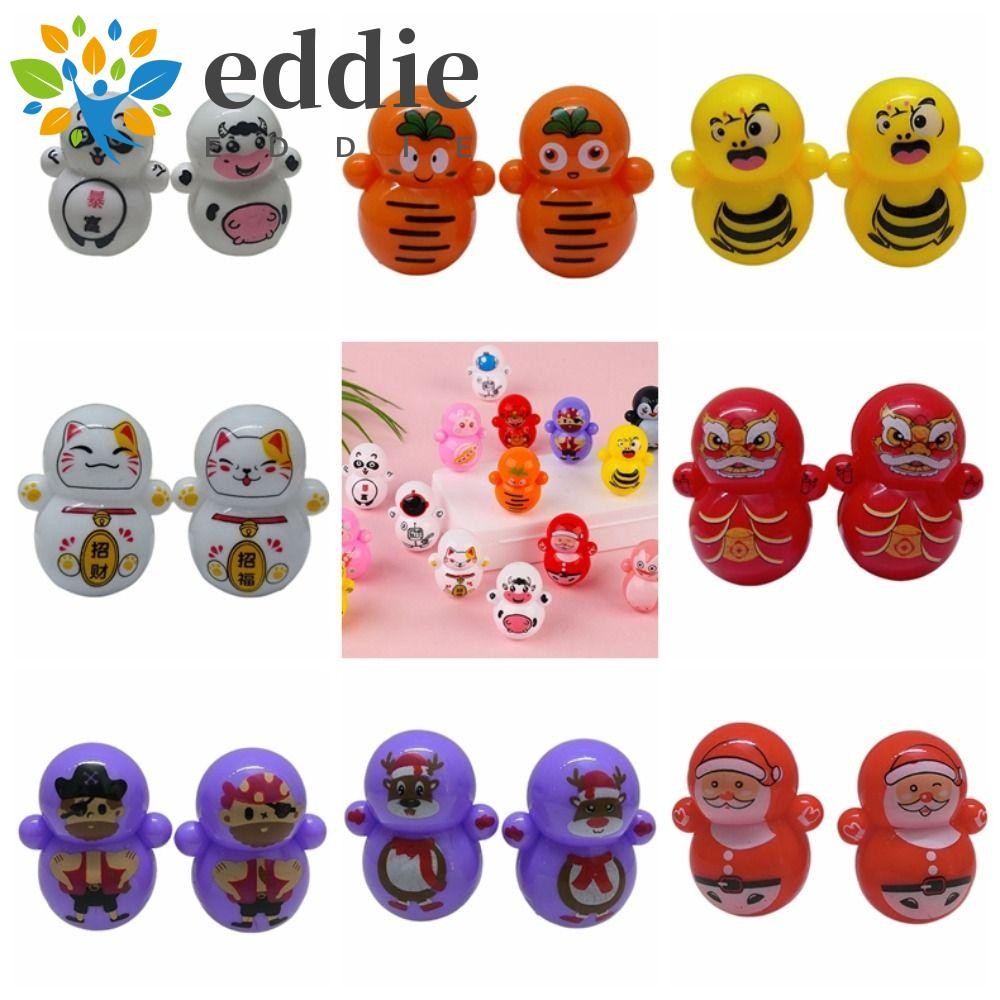 Edie 10 ชิ้น Mini Roly-poly ของเล่น, Self-ขวาน่ารัก Tumbler ของเล่น ...