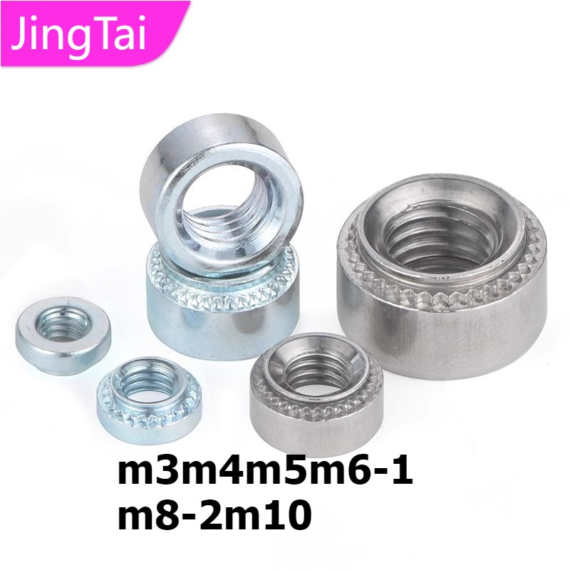 [JTZB] 304 สแตนเลสสตีลกด Rivet Nut รอบแผ่นความดัน Nut กด Rivet กด Rivet กด Rivet สกรูหมวก cls ...