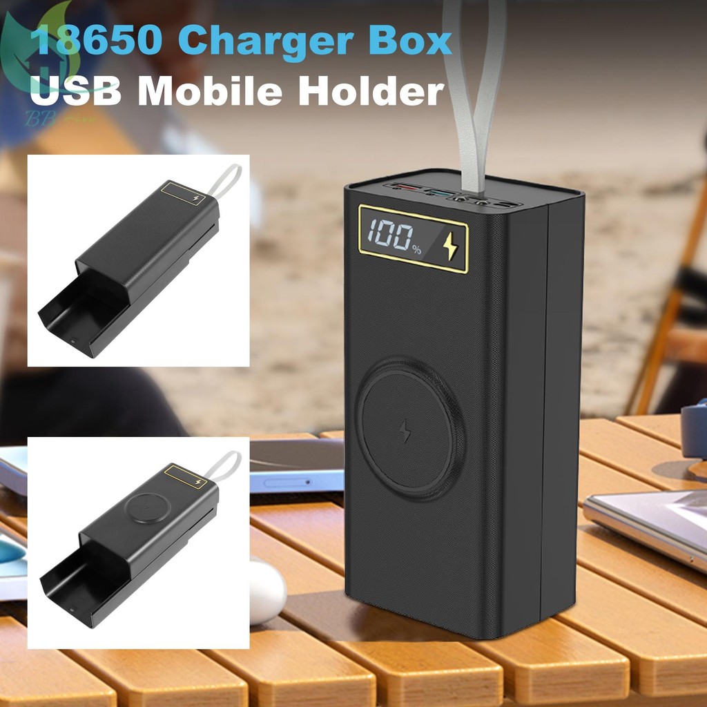 18650 Charger Box Power Bank แบบพกพา 18650 กล่องแบตเตอรี่เครื่องชาร์จ ...