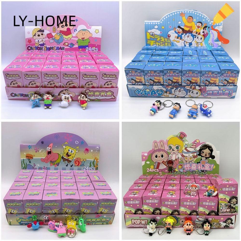 Ly 24 กล่อง/เซ็ตของเล่น, Sanrio The Powerpuff Girls Doll พวงกุญแจกล่อง ...