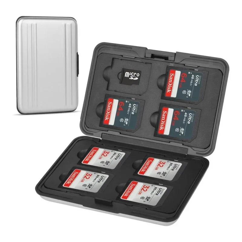 12 ช่องกันน้ํา SD Card Case Micro SD Card Holder Microsd กระเป๋ากรณีโฟม ...
