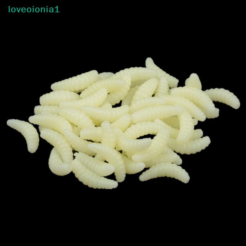 loveoionia1 100 ชิ้น/กล่อง Mini Soft Maggot เหยื่อ 2 ซม.5 สีผสมเหยื่อตก ...