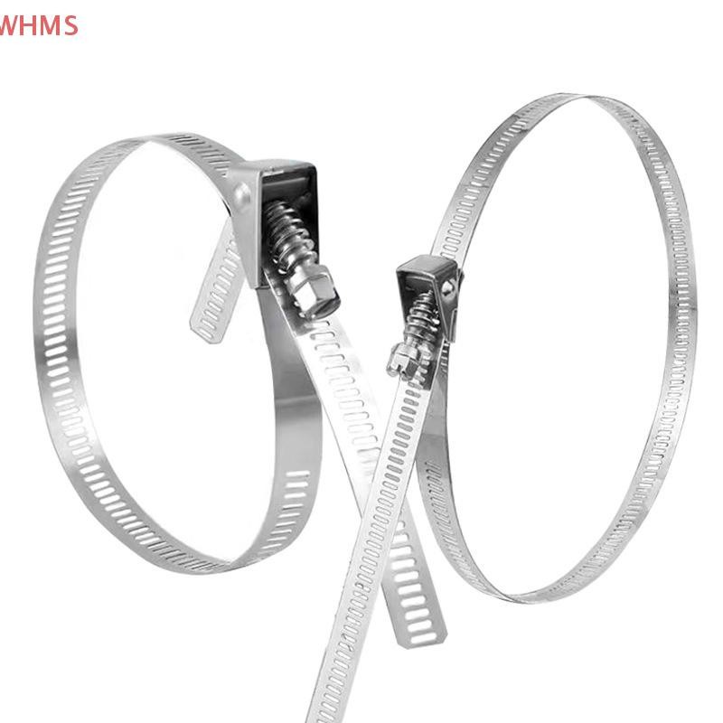 (WHMS) สแตนเลส Live Buckle Strap Clamp พร้อมตัวยึด DIY ปรับหนอนเกียร์ ...