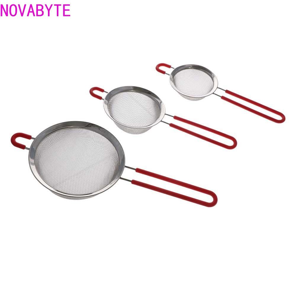 NOVABYTE Sifting เครื่องมือ Double Layer Baking กระชอนกรอง Fine ตาข่าย ...