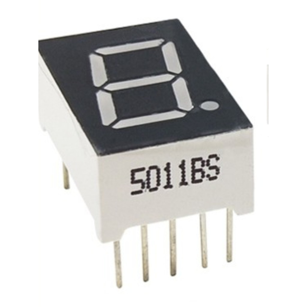 หนึ่งหลัก 0.5 นิ้ว 1 หลัก LED หลอดดิจิตอลสีแดงไฮไลท์ Total Yin 5011AS ...