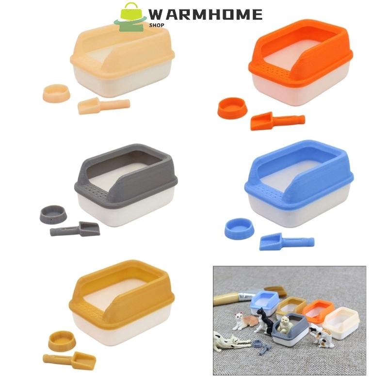 Warm น่ารักการศึกษา Dollhouses Pet Playset Bowl Poop Shovel Dollhouses ...