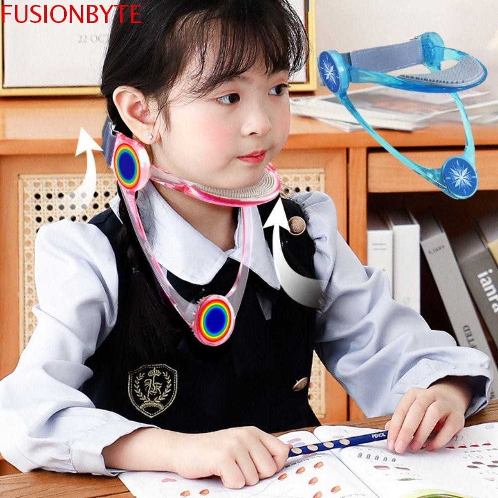 FUSIONBYTE รั้งพยุงกระดูกสันหลังส่วนคอ, 360 หมุนได้ปรับวงเล็บพยุงคอ, PC + TPU พับหลังค่อมป้องกัน ...