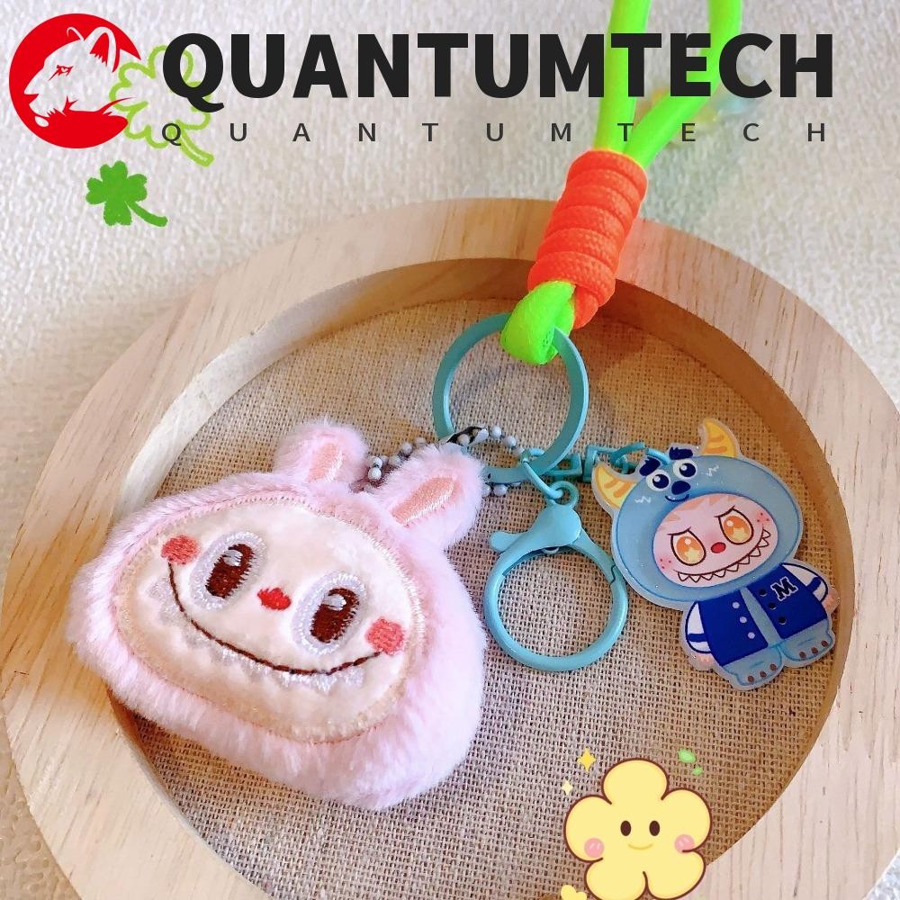 QUANTUMTECH Labubu เชือกแขวน, การ์ตูนอะคริลิคตุ๊กตา Plush Key แหวน, น่ารัก Elmo Kawaii Melody ...