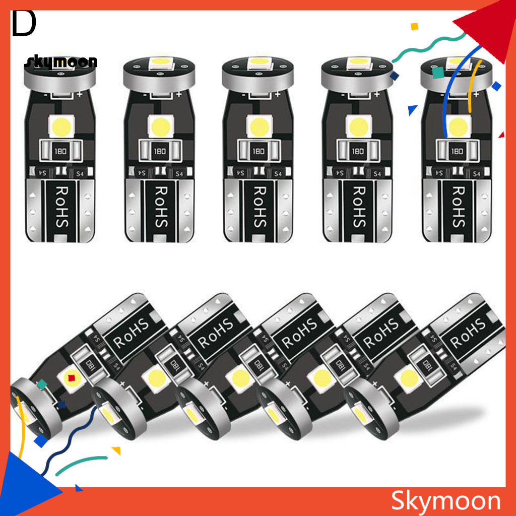 Skym * 10 ชิ้น T10 3030 3SMD 12 โวลต์รถ LED สัญญาณไฟหลอดไฟอัตโนมัติที่จอดรถความกว้างโคมไฟ ...