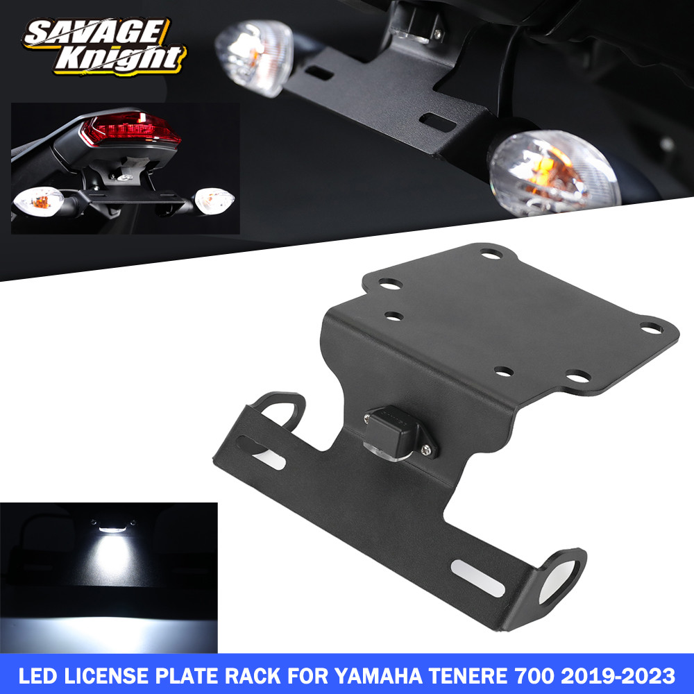 YTenere 700 LED Light Tail Tidy ผู้ถือแผ่นป้ายทะเบียนสำหรับ YAMAHA ...