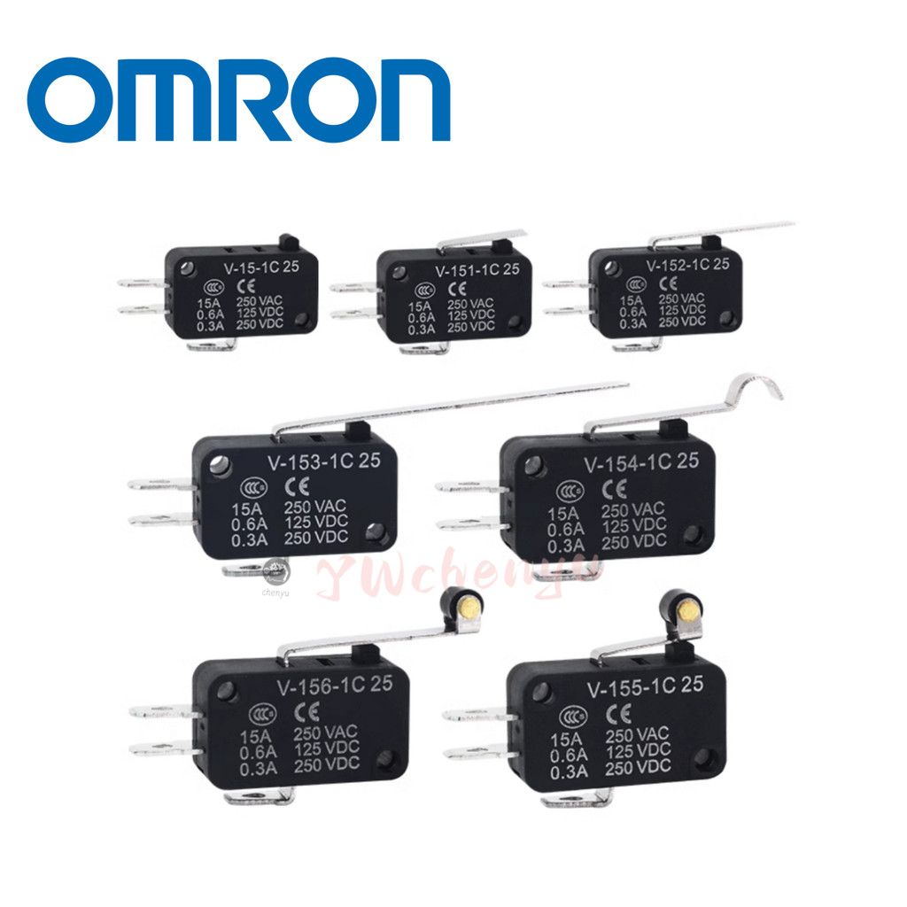 Omron สวิตช์ไมโครขนาดเล็ก V-151-1C25 V-152 153 154 155 156-1C25 V-15-1A5 1C25 | Shopee Thailand