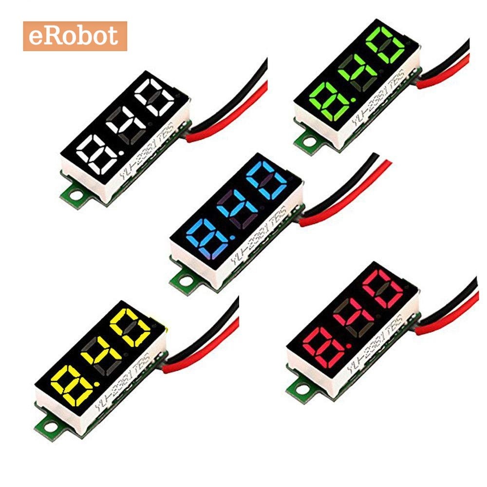 0.28 นิ้ว DC LED Digital Voltmeter 0-100 V/2.5-30 V แรงดันไฟฟ้า ...