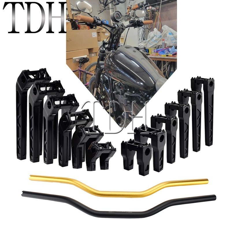 TH Straight / Pullback Club Style Handlebar Risers For Sportster ...