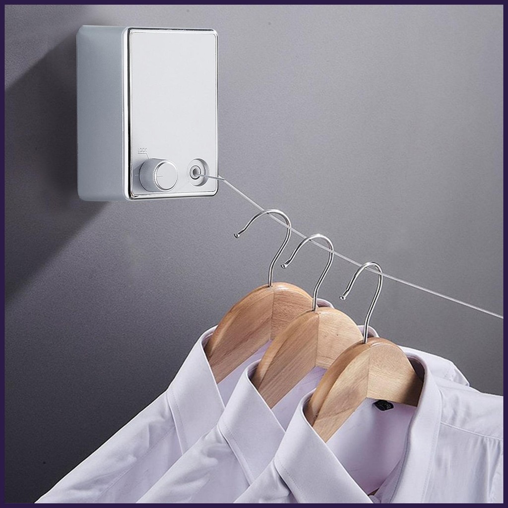 Retractable Clothes Lines Non Slip Drying Lines 4.2m Heavy Duty ...