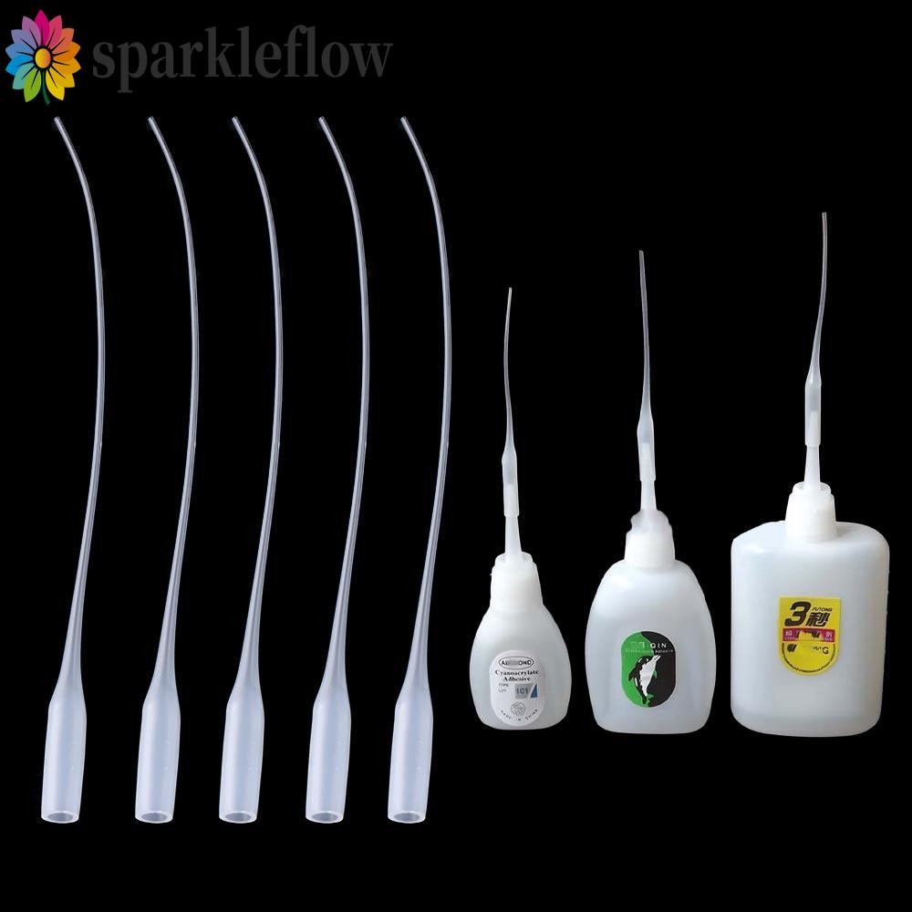 Sparkleflow กาว Extender กาวขวด 100 ชิ้น Dropper Lab Dispensing กาวขวด ...