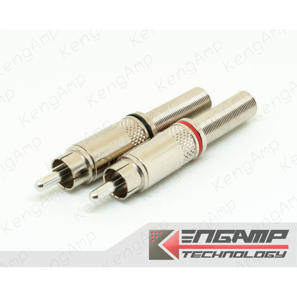 (คู่) [PJ] JC-366 ปลั๊ก RCA สีเงินท้ายสปริงสำหรับเข้าสาย 6mm | Shopee ...