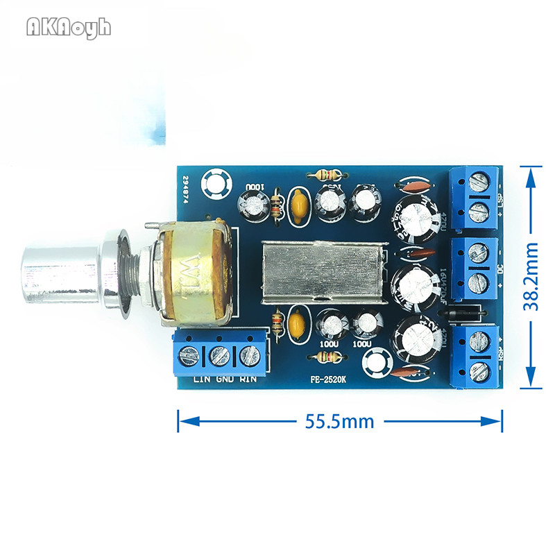 TEA2025B Dual Channel Power Amplifier Board 2.0 ลําโพงคอมพิวเตอร์บอร์ดเครื่องขยายเสียง hifi Mini ...