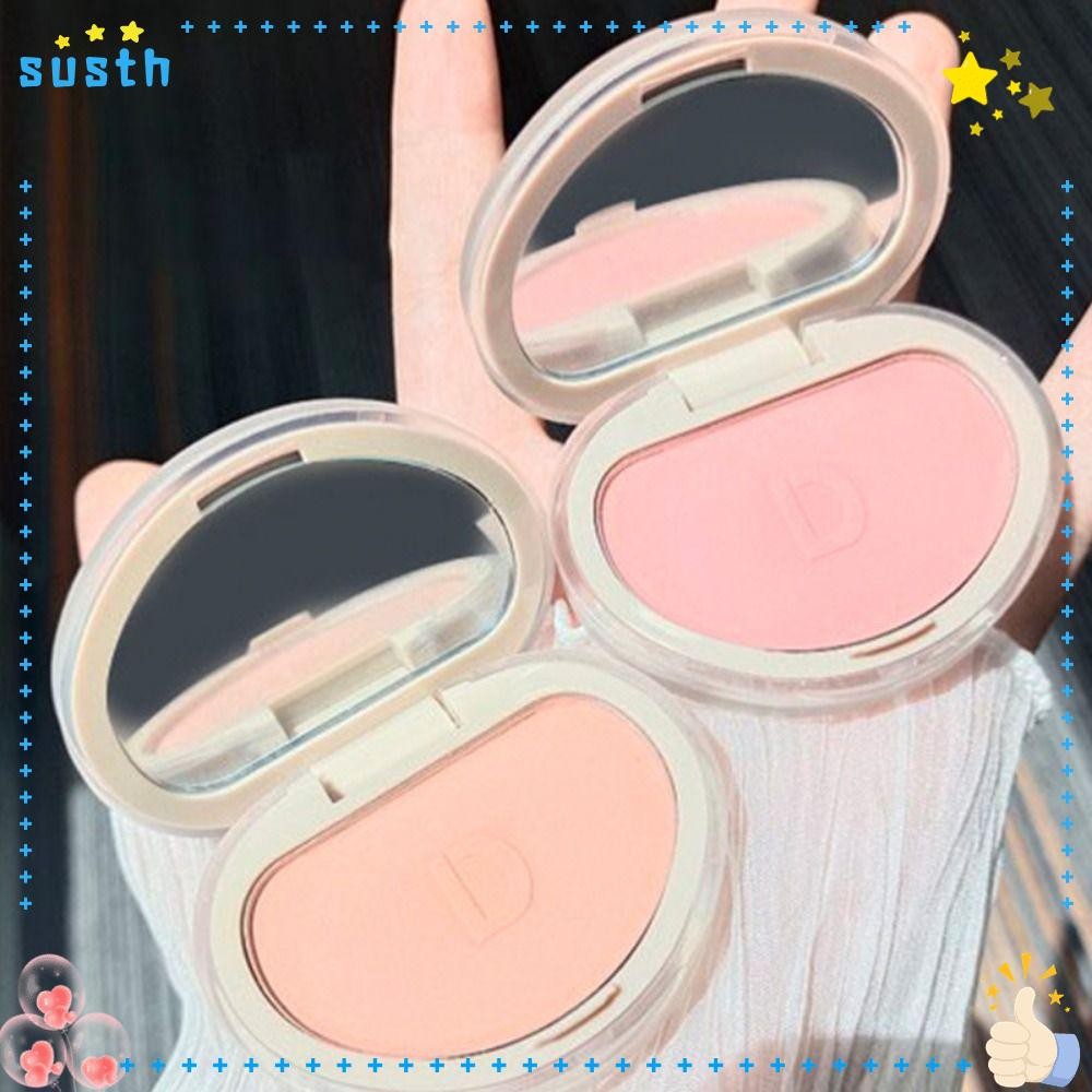 SUSTH Powder Blusher, Natural Pink Highlight Blusher, Monochrome Fine ...
