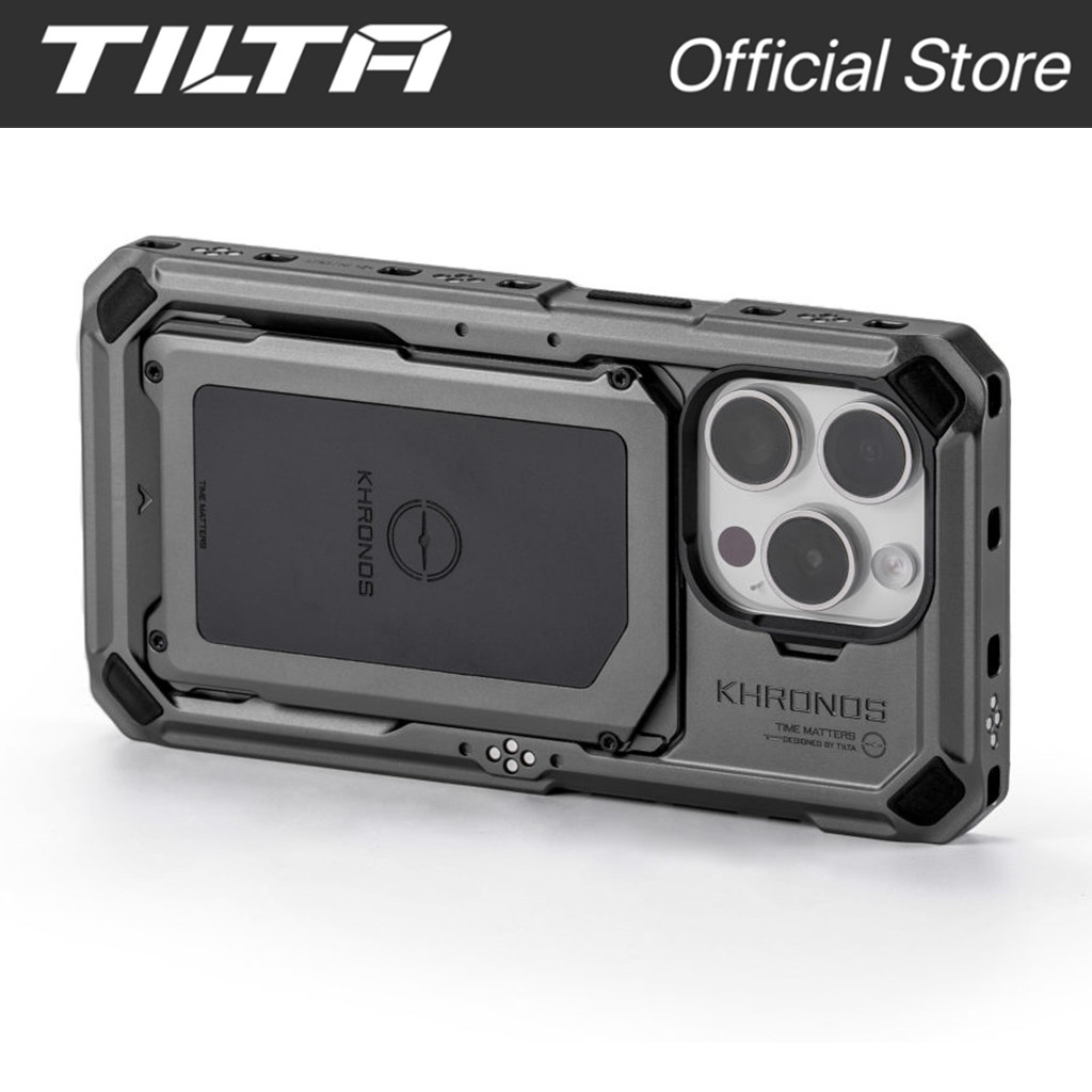 TILTA Khronos เคสโทรศัพท์ใช้งานร่วมกับ iPhone 15 Pro Max อลูมิเนียมสร้างใช้กับอุปกรณ์เสริม ...