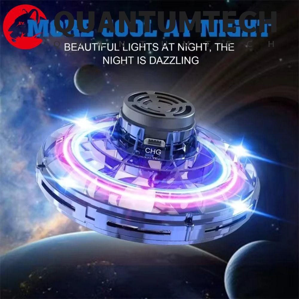 QUANTUMTECH Flying Fingertip Gyroscope, ไฟ LED Swing เฮลิคอปเตอร์ Hand Spinner, ลดความดัน 360 ...