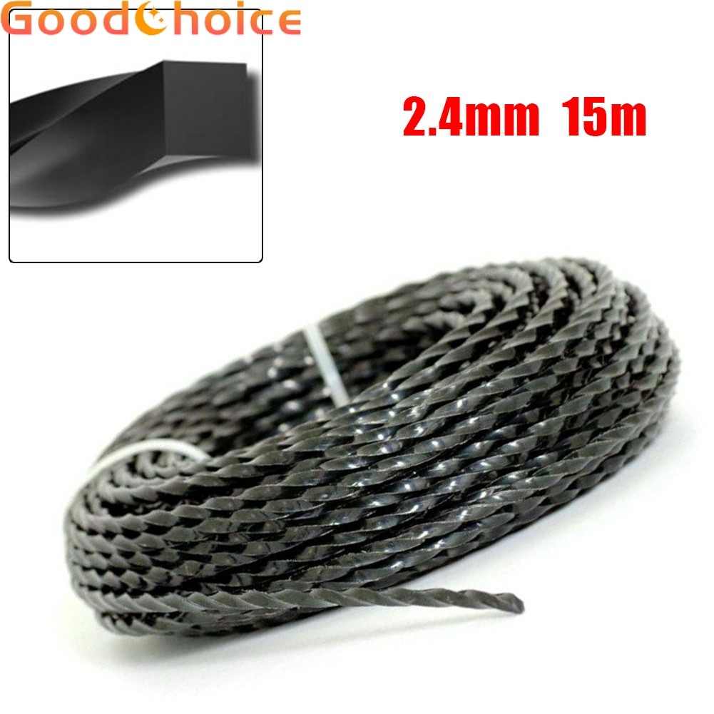 GoodTrimmer Line Heavy Duty Garden Grass Wire 2.4mm สายไฟ 15 เมตร ...