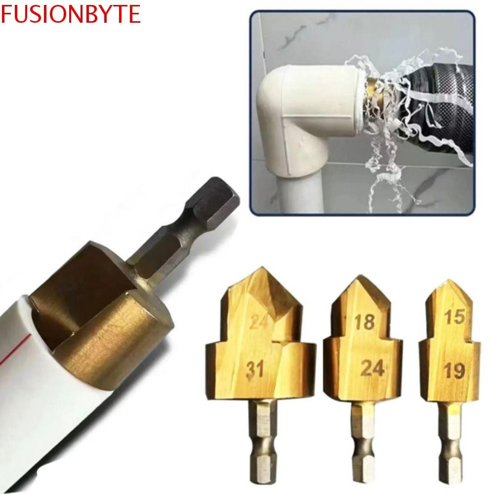 Fusionbyte ข้อต่อท่อน้ํา Reamer, รูเปิดเจาะท่อประปา Reamer, Multi-function 20/25/32 Hex Bit ...