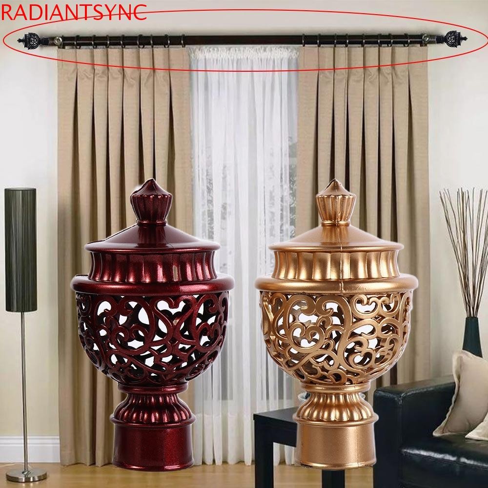 Radiantsync ปลายรางผ้าม่าน 2023 พลาสติกทนทาน Hollow Out อุปกรณ์ผ้าม่าน | Shopee Thailand