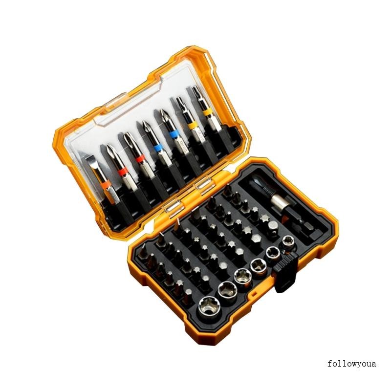 Fol ไขควงคุณภาพชุด Bit 50 ชิ้น Torx Flat Hex Square ไขควงเครื่องมือบิต ...