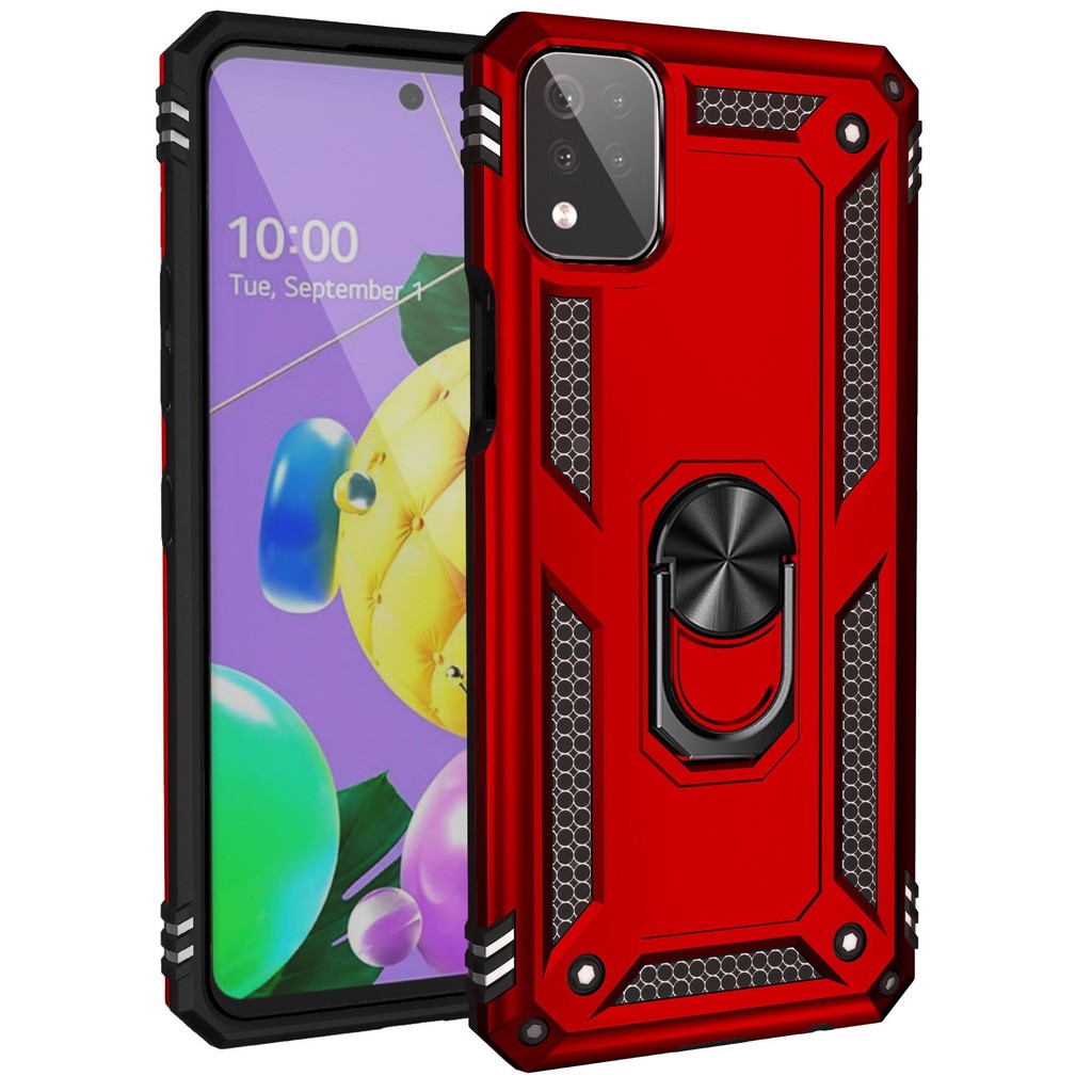 เหมาะสําหรับ LG K53/K52/K42 เคสโทรศัพท์มือถือจ่า 360 ° ขายึดรถหมุนได้ ...