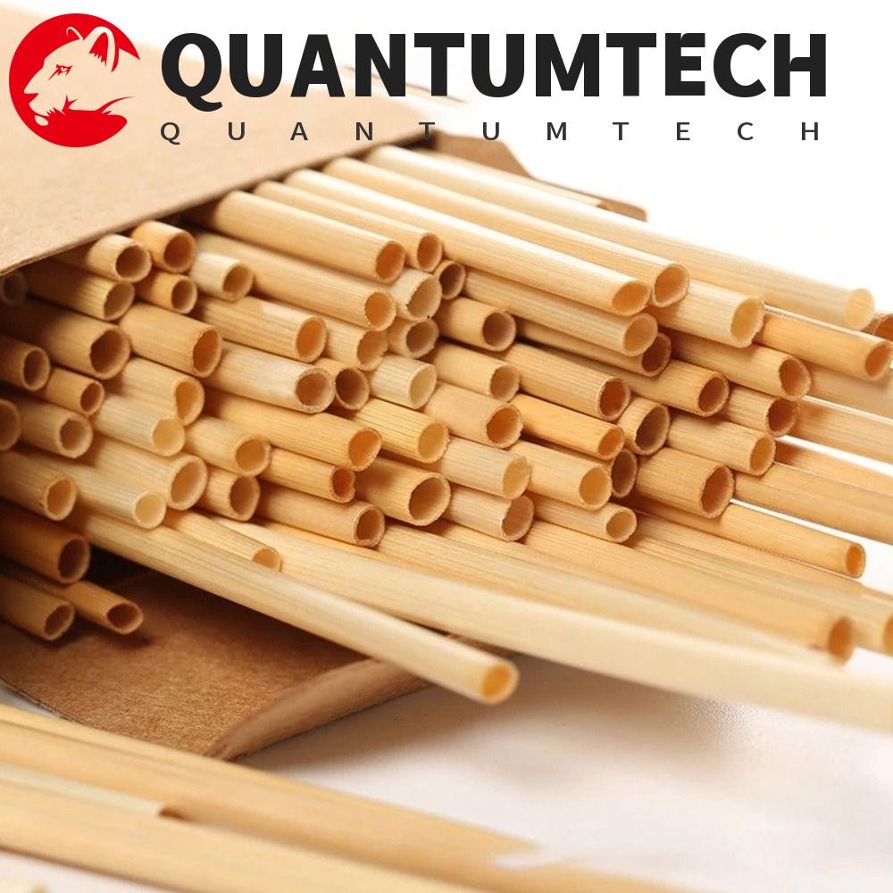 QUANTUMTECH 100 ชิ้นฟางข้าวสาลีดื่ม, 20 ซม.เป็นมิตรกับสิ่งแวดล้อมหลอด, Party Bar อุปกรณ์เสริม ...