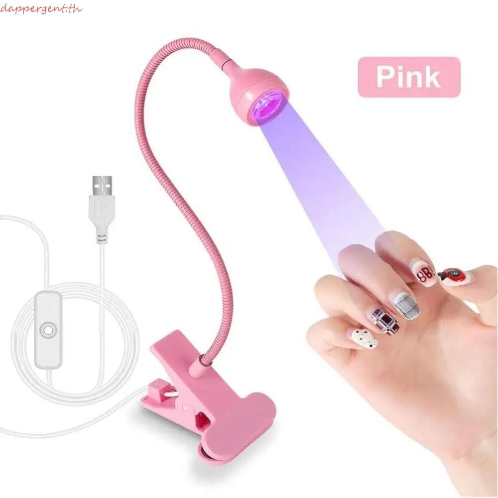 DAPPERGENT ไฟเครื่องเป่าผม, Gooseneck Quick Dry UV Curing Light, Spotlight อ่านหนังสือ USB ...