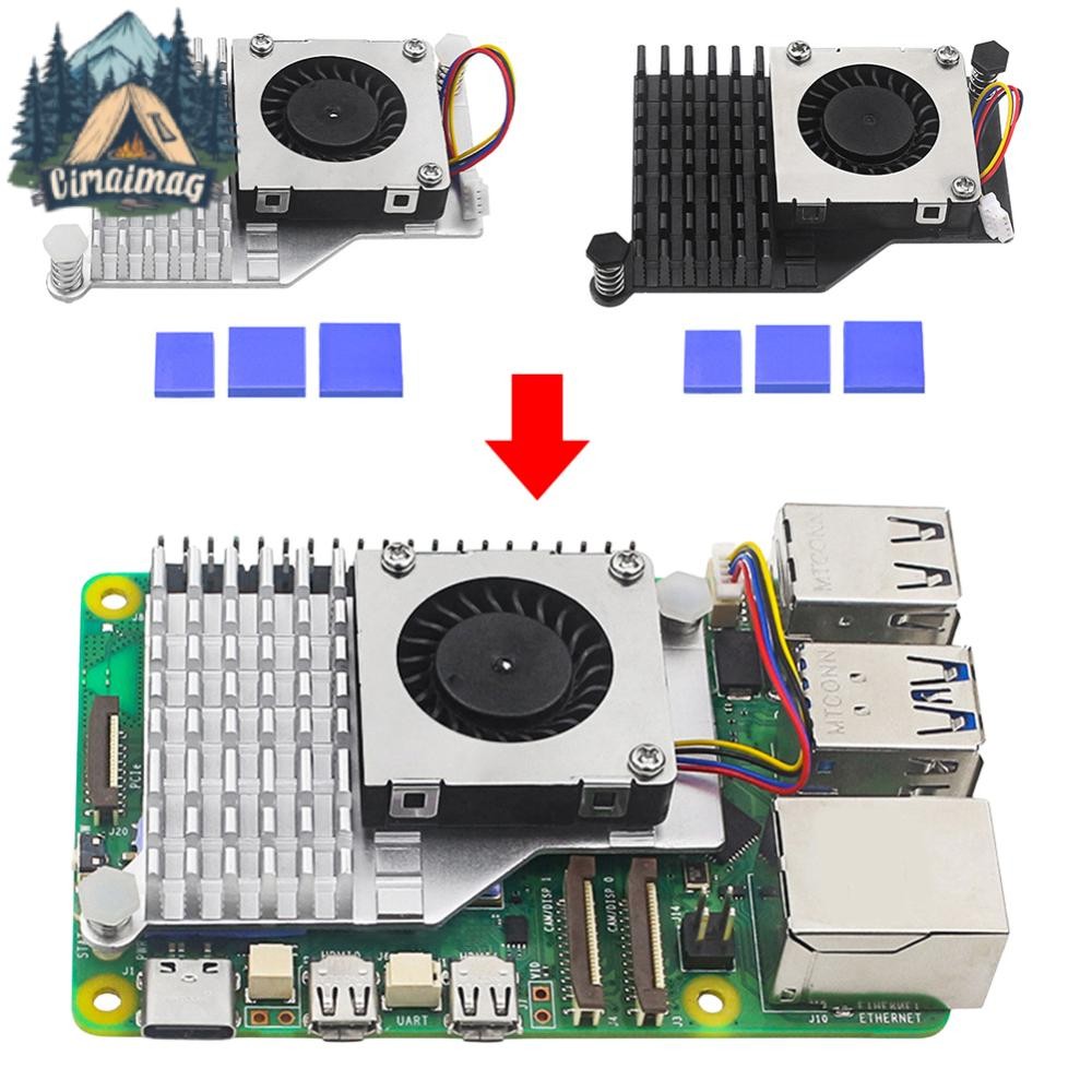 สําหรับ Raspberry Pi 5 Active Coolers พร้อมพัดลมระบายความร้อนปรับความ ...