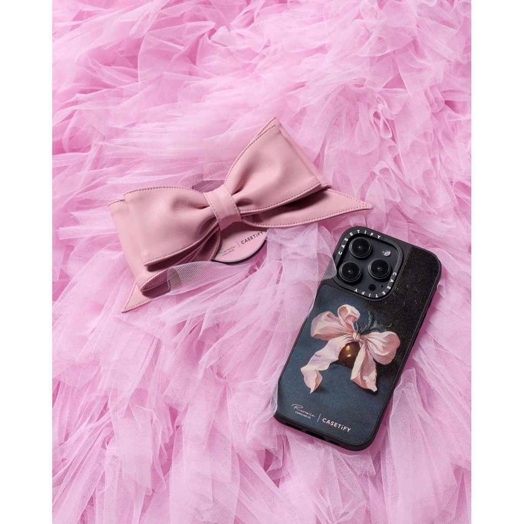 Casetify X Reverie by Caroline Hu Bow Case แม่เหล็กดูด Black & Sliver ...