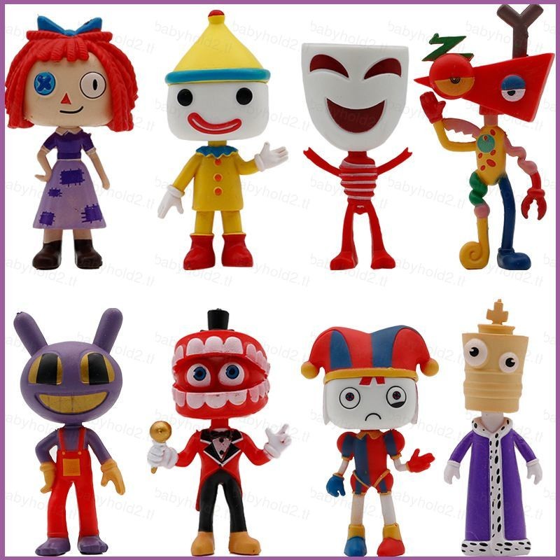 Yb 8 ชิ้น The Amazing Digital Circus Building Blocks หัวเป็นตุ๊กตา ...