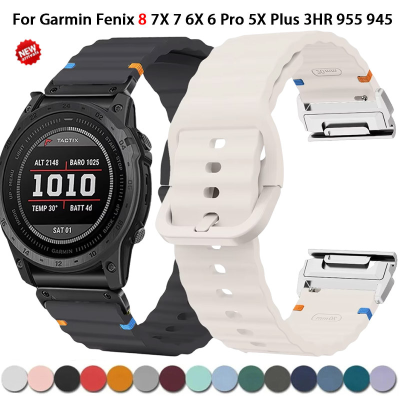 Quickfit 26 มม.22 มม.สายนาฬิกาสําหรับ Garmin Fenix 8 47 มม.51 มม.7X 7 ...