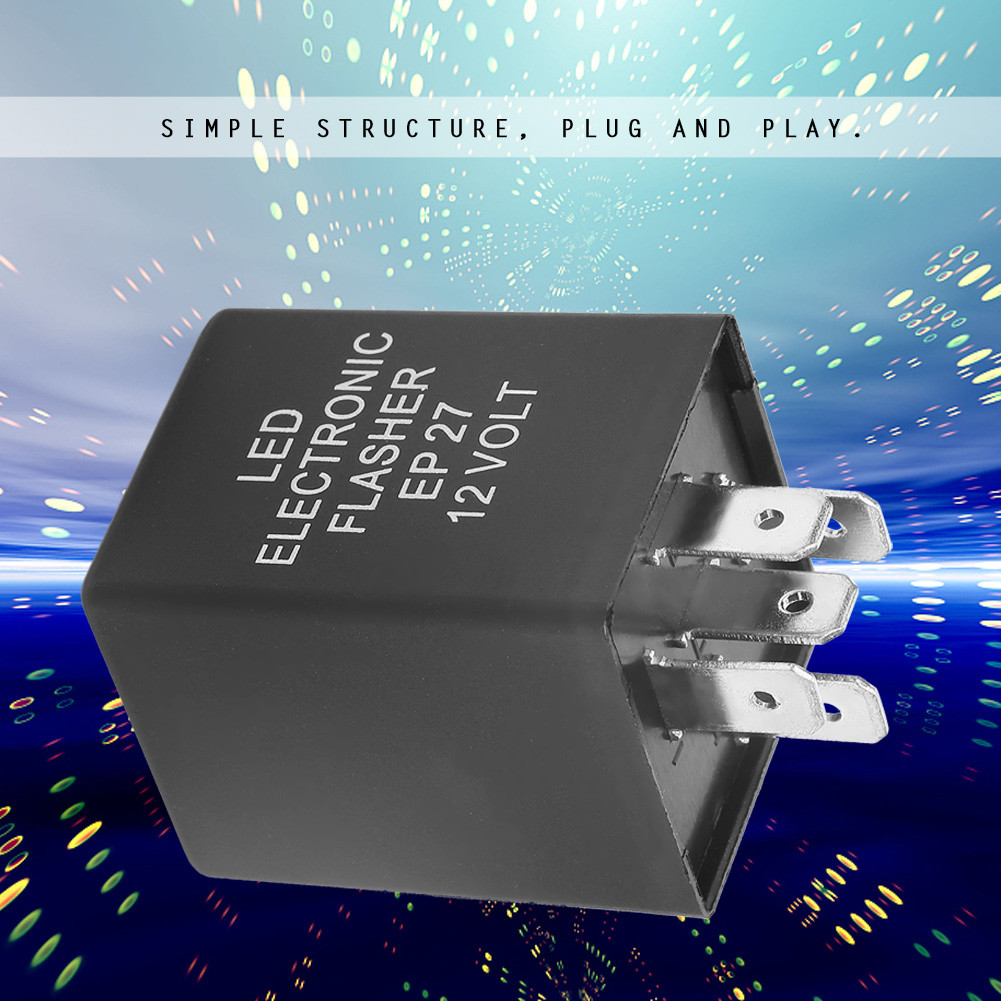 EP27 5-Pin LED Flasher Flash Relay สำหรับไฟเลี้ยว Hyper Fix 12V ...