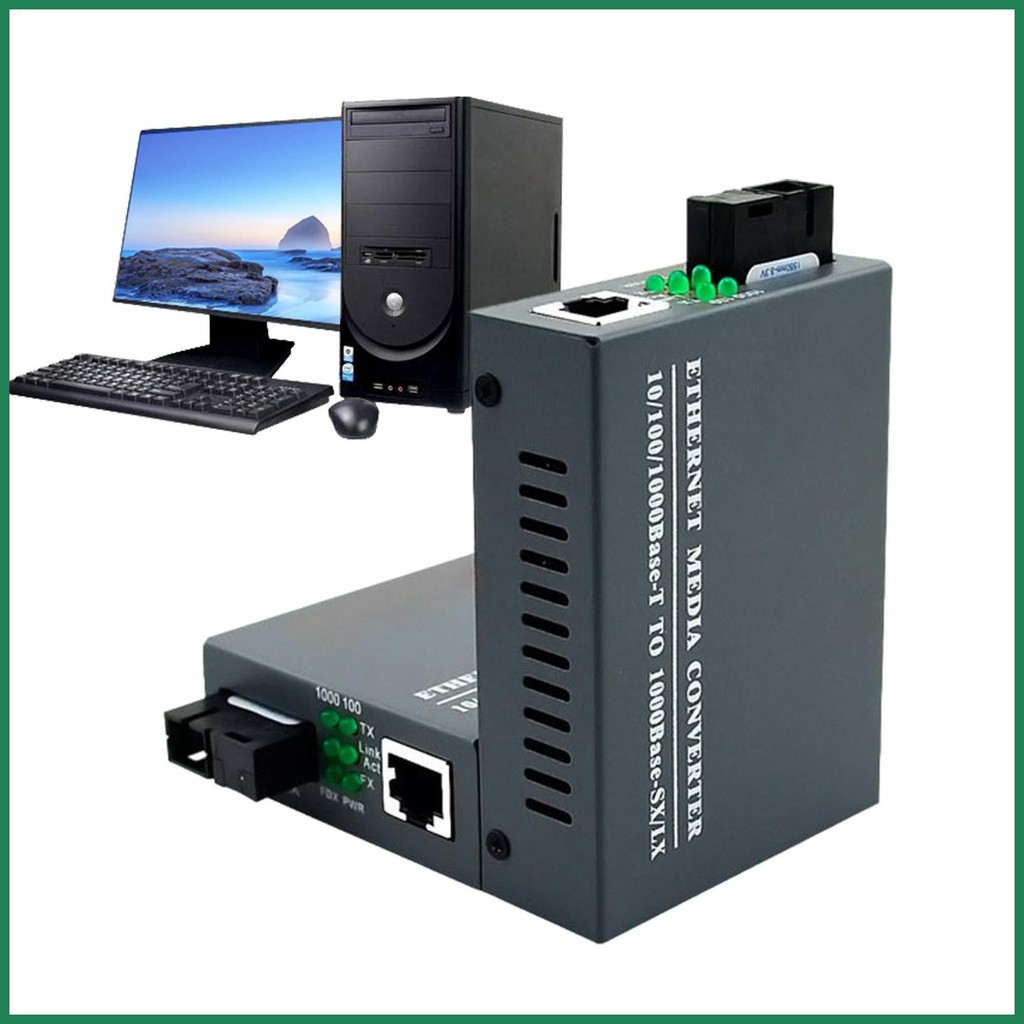 Fiber Ethernet Media Converter Fast Ethernet ความเร็ว 2 ชิ้น Single ...