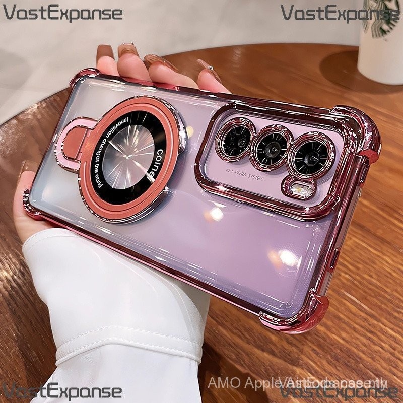 เคสสำหรับ Honor X60 Pro X60i X9A X9B X9C V40 Play 9T Honor Magic6 5 4 3 Pro พร้อมวงแหวน ชุบ ...