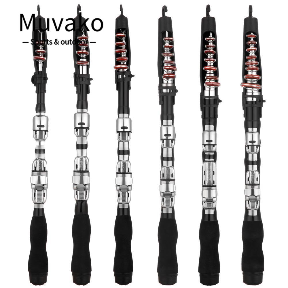Muvako 1.0-2.1M เบ็ดตกปลา Telescopic FRP Hard Carbon Fish Tackle ...