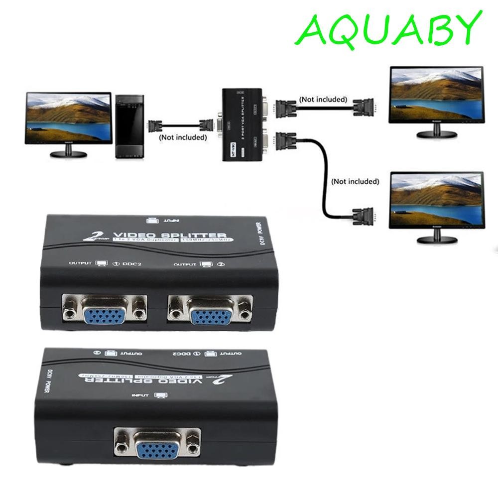 AQUABY VGA Splitter จอแยกแบบพกพา พร้อมสาย USB Video Splitter | Shopee Thailand