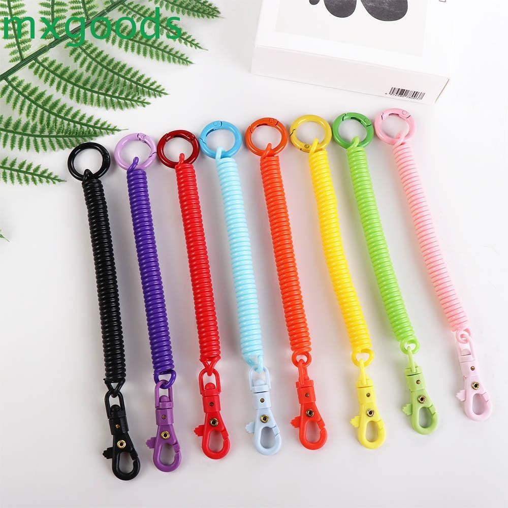 MXGOODS ตะขอกุญแจ Creative พวงกุญแจ DIY แท็กกระเป๋าเดินทาง Retractable ...