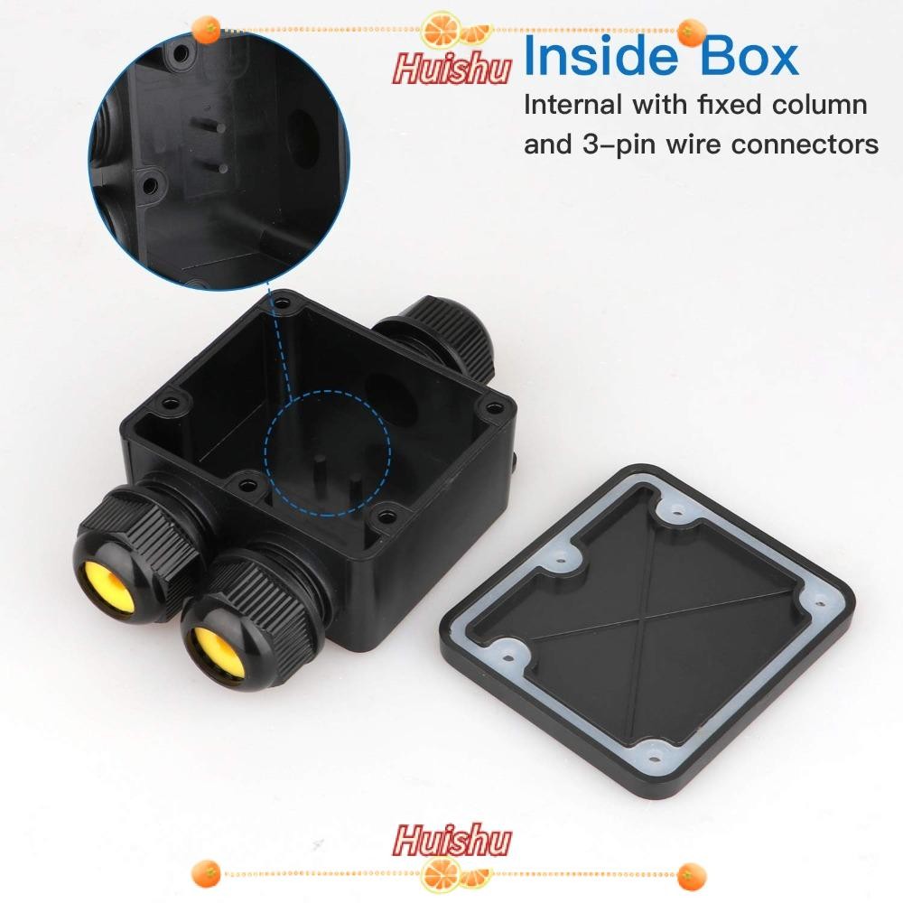 HS Terminal Box Outdoor / Electrical Cable Connector ขั้วต่อสายไฟ IP68 ...